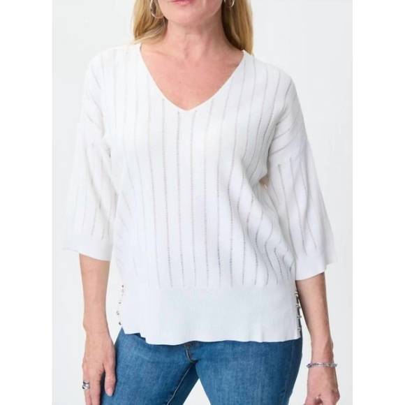 Joseph Ribkoff | Tops | New Joseph Ribkoff Knit Top With Side Buttons ...